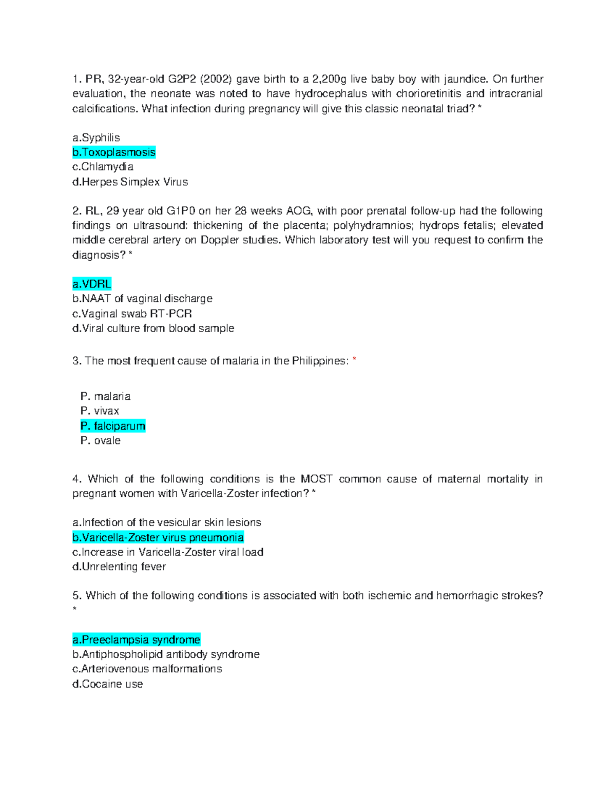 Medical of Thoracic surgery-integrated exam part 3 - PR, 32-year-old ...