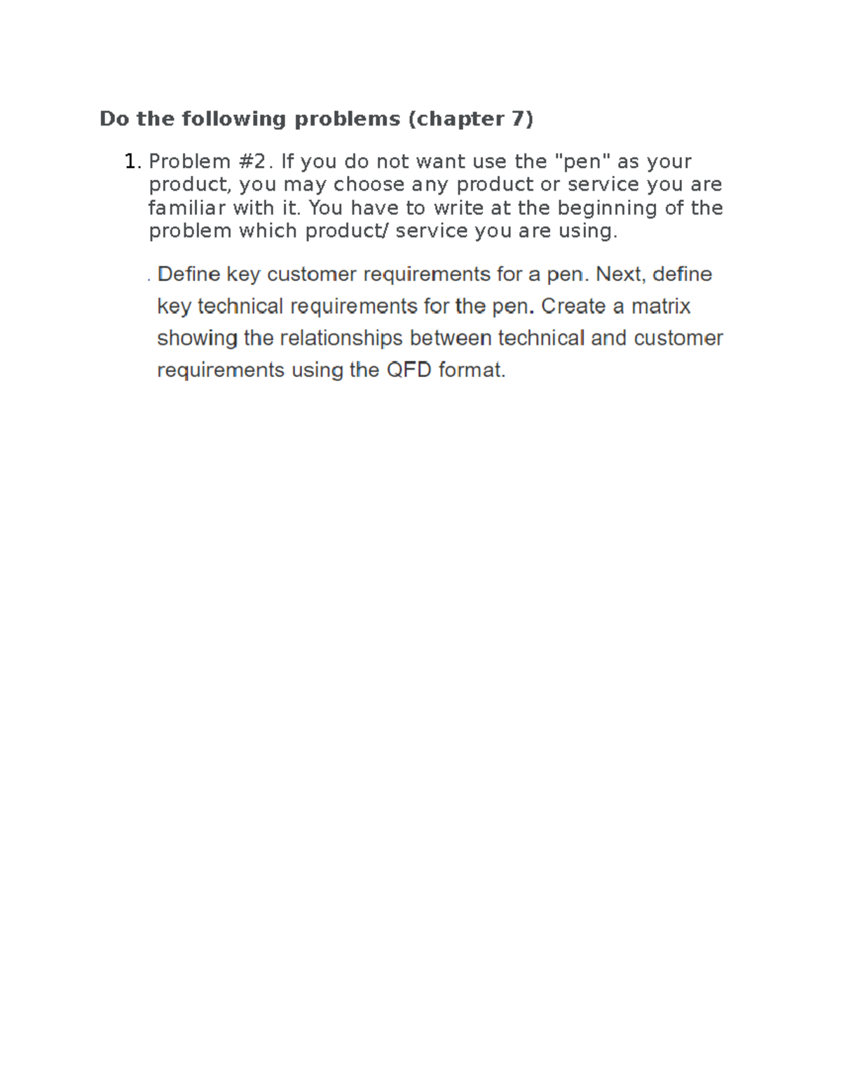 Assignment 6 that is about the notes taken - Do the following problems ...