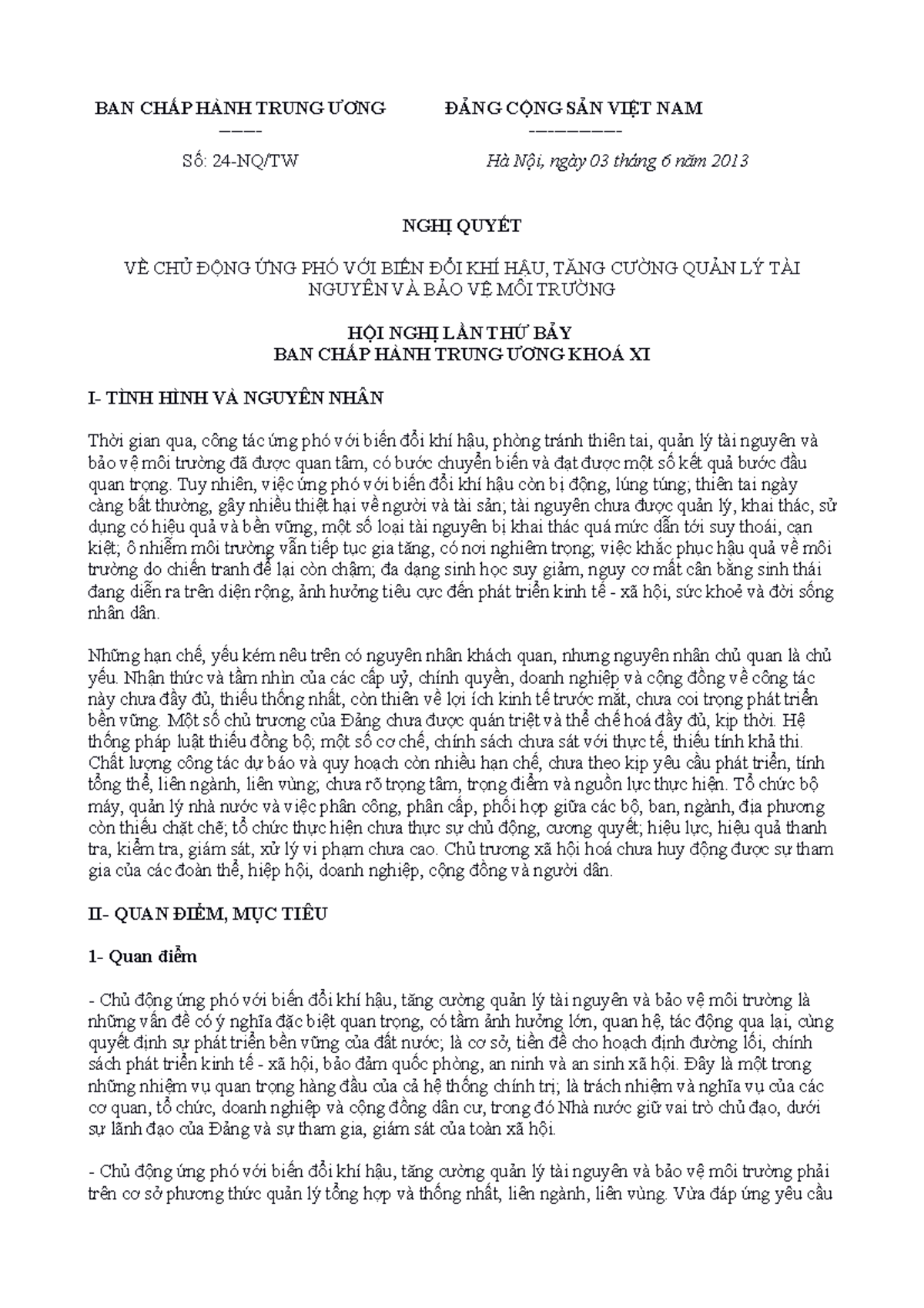 24-NQ TW - abc - BAN CHẤP HÀNH TRUNG ƯƠNG - ĐẢNG CỘNG SẢN VIỆT NAM - Số: 24-NQ/TW Hà Nội, ngày ...