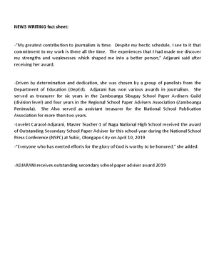 Read and Answer - n/a - Elementary Education - Studocu