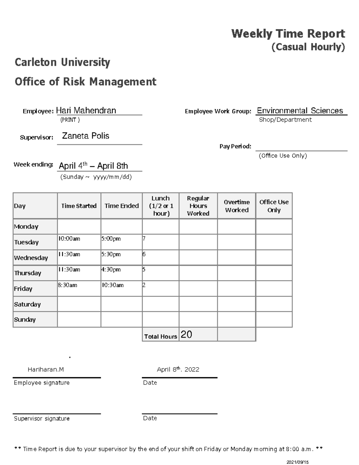 Apr8timesheet-converted - Carleton University Office of Risk Management ...