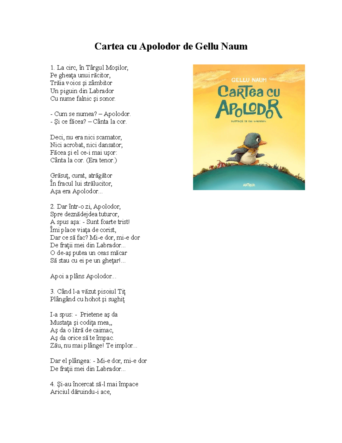 Cartea cu Apolodor de Gellu Naum - Cum se numea? – Apolodor. Şi ce ...