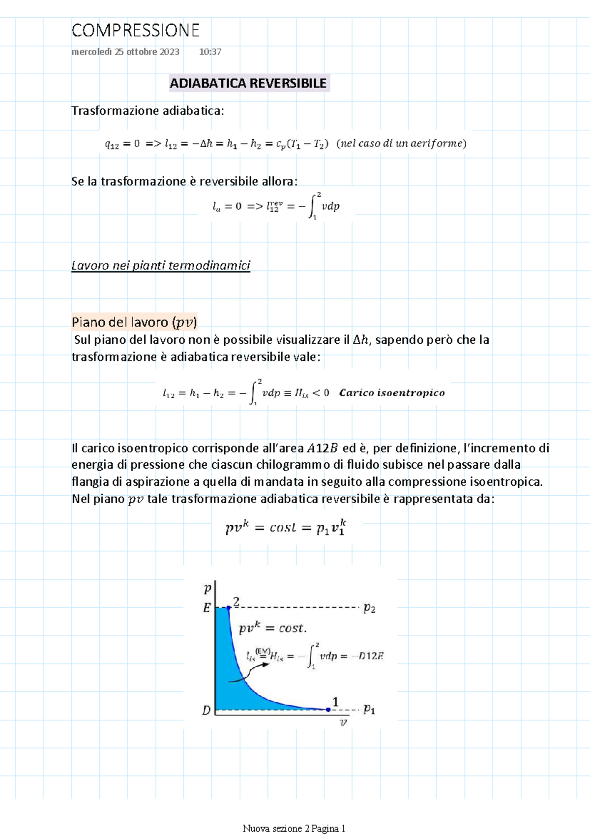 Analisi Termodinamica di Compressione ed Espansione completa ...