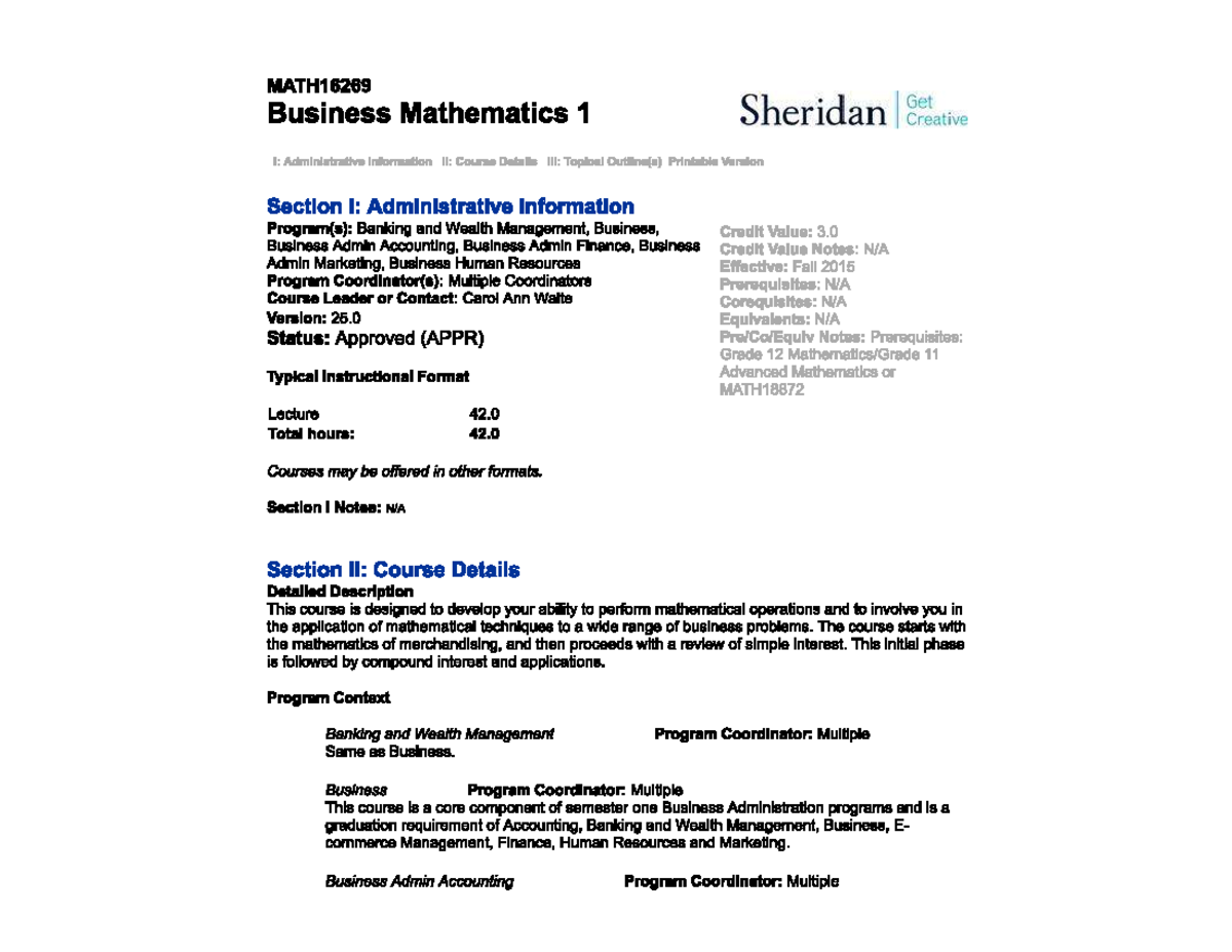 15. MATH 16269 course - MATH16269 - Studocu