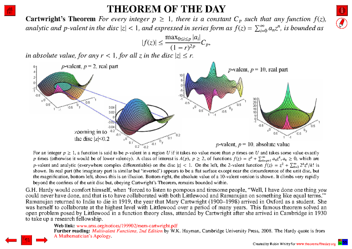 Tot DCartwright - Cosas sobre Mary Cartwright - THEOREM OF THE DAY ...