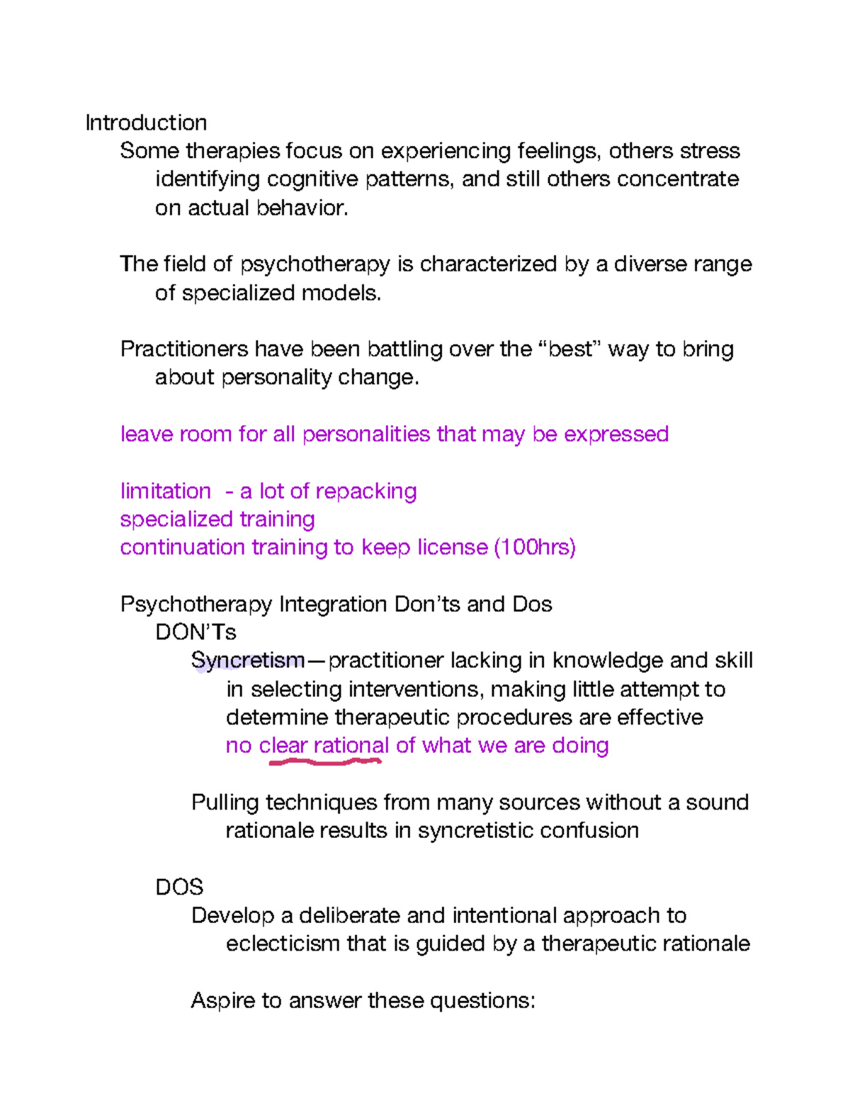 Integrative Approaches ch 15 and logotherapy - Introduction Some ...
