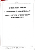 Computer Graphics Lab - CS432 - BIT Mesra - Studocu