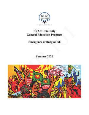 EMB101 Book Review - EMB101 (Emergence of Bangladesh) Final Book Review ...