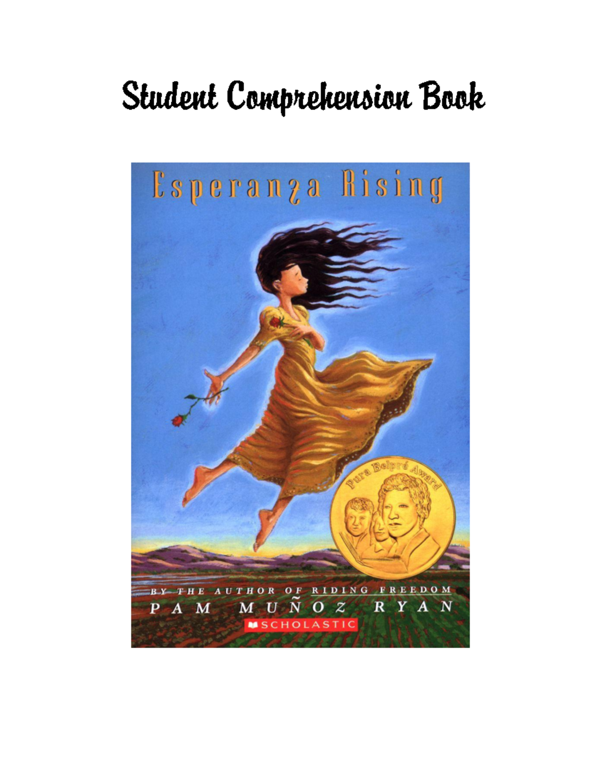 Esperanza Rising Student Comprehension Book - Student Comprehension ...