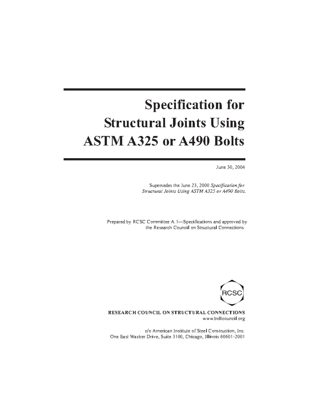 ASTM A325 A490-2004 Pernos - Specification for Structural Joints Using ...