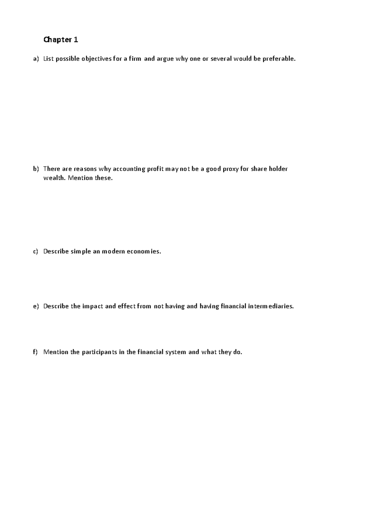 Repetition 1 PS - Övningar till tentan - 1FE208 - Studocu