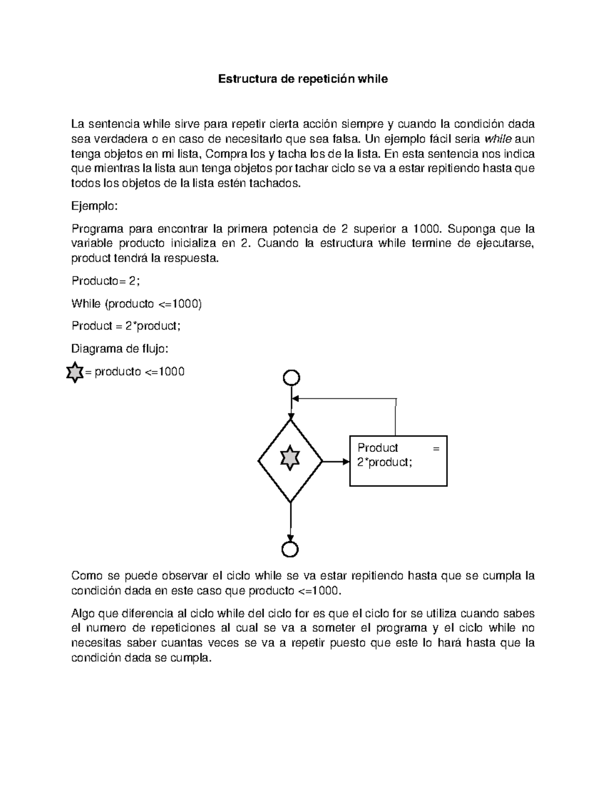 Ciclo while en java - Estructura de repetición while La sentencia while ...
