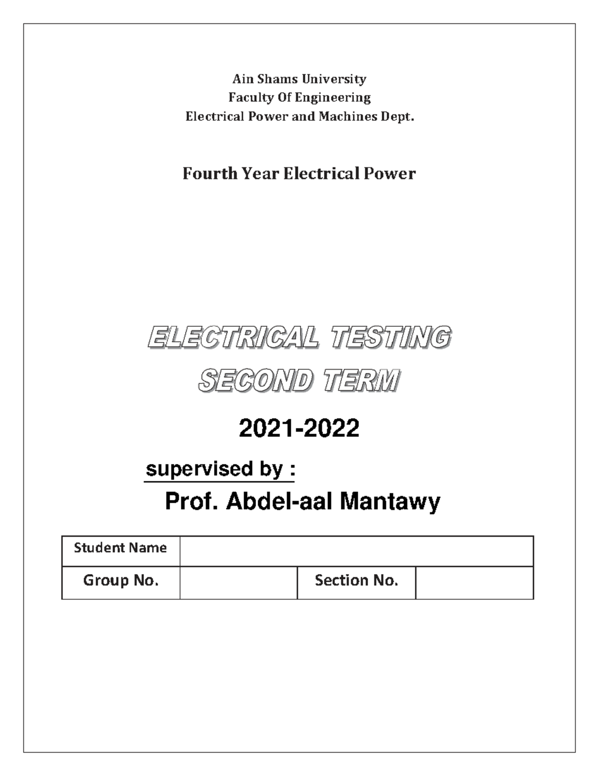 4TH YEAR LAB book-second term 2022dwdjw - Letteratura - Studocu