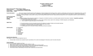 Module WEEK 3 COMM. Interaction - bachelor of elementary education ...