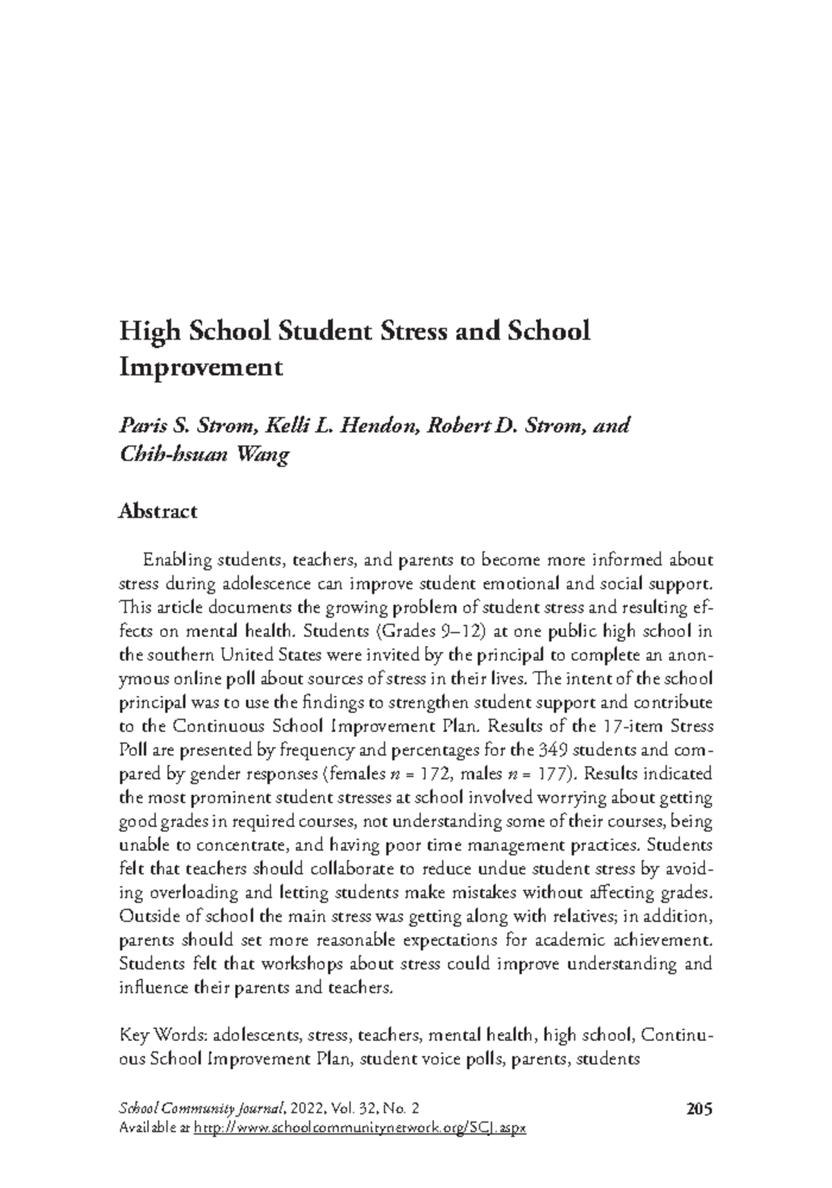 EJ1370088 - Books - School Community Journal, 2022, Vol. 32, No. 2 ...