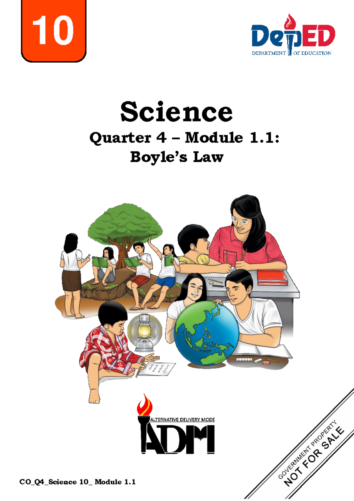 SCI10-Q4-MOD1 - Science module Q4 - 10 Science Quarter 4 – Module 1: Boyle’s Law Science – Grade ...