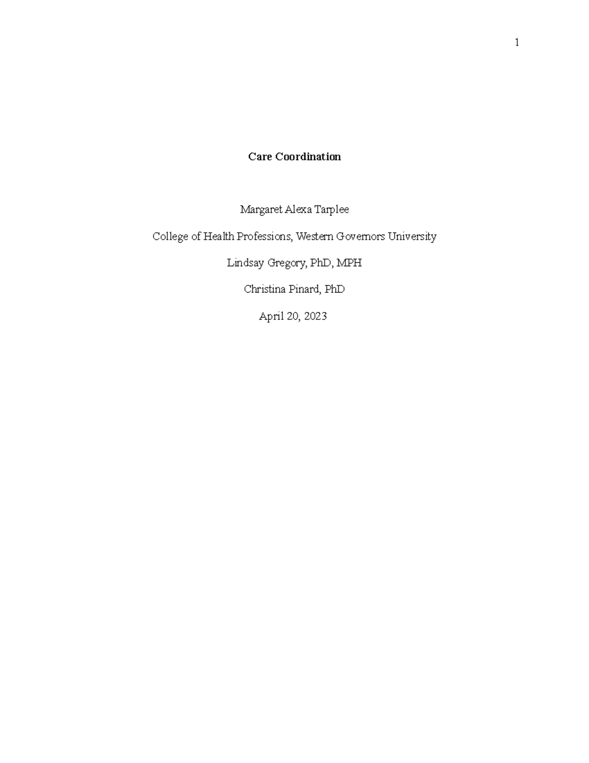 Draft 3rd Revised D051 Care for Individuals and Families-Care ...