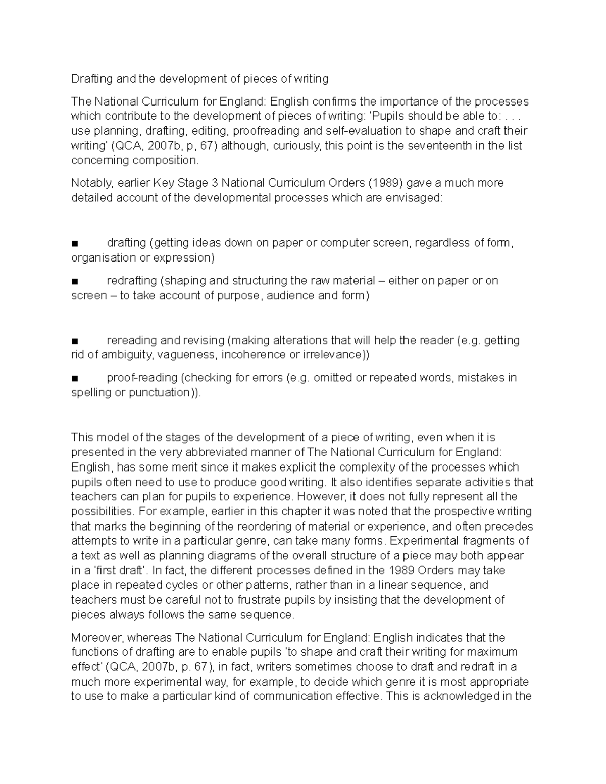 drafting and development - Drafting and the development of pieces of ...
