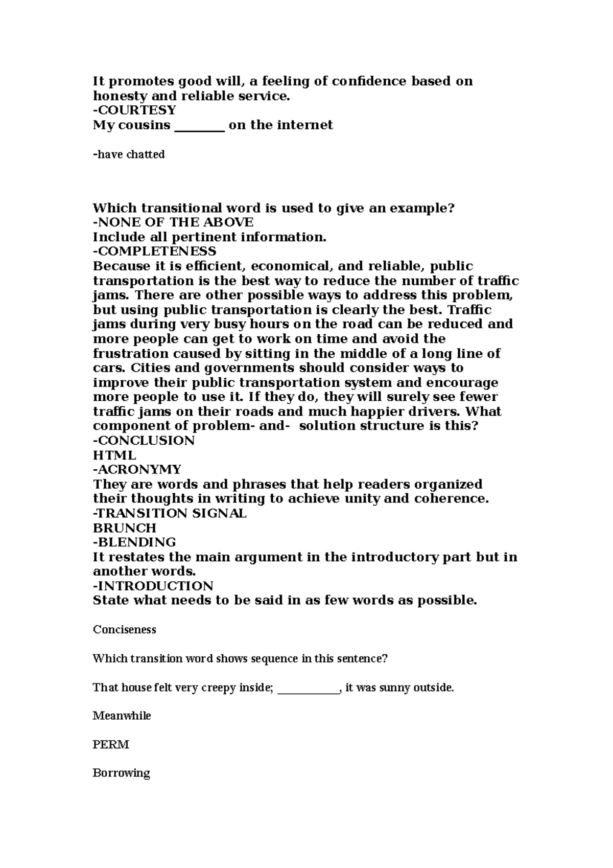 EAPP EXAM 2ND Quarter - It promotes good will, a feeling of confidence ...