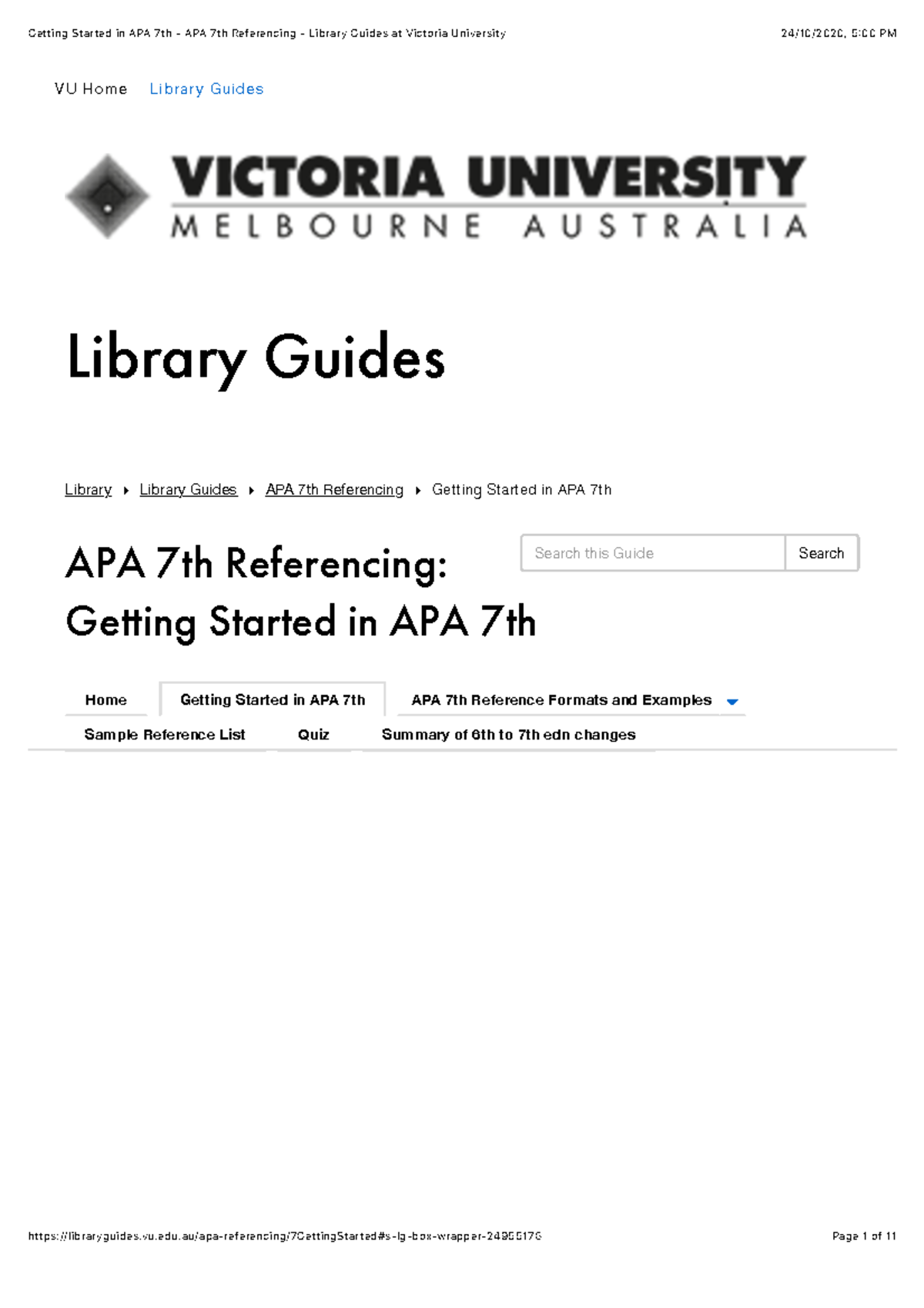 presentation_to - VU Home Library Guides Library Guides Library Library ...