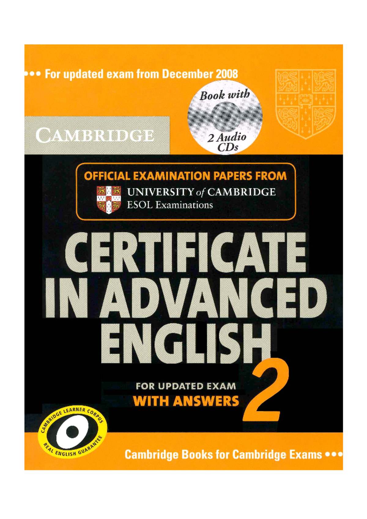 Cambridge certificate in advanced english 2 - Teaching English ...