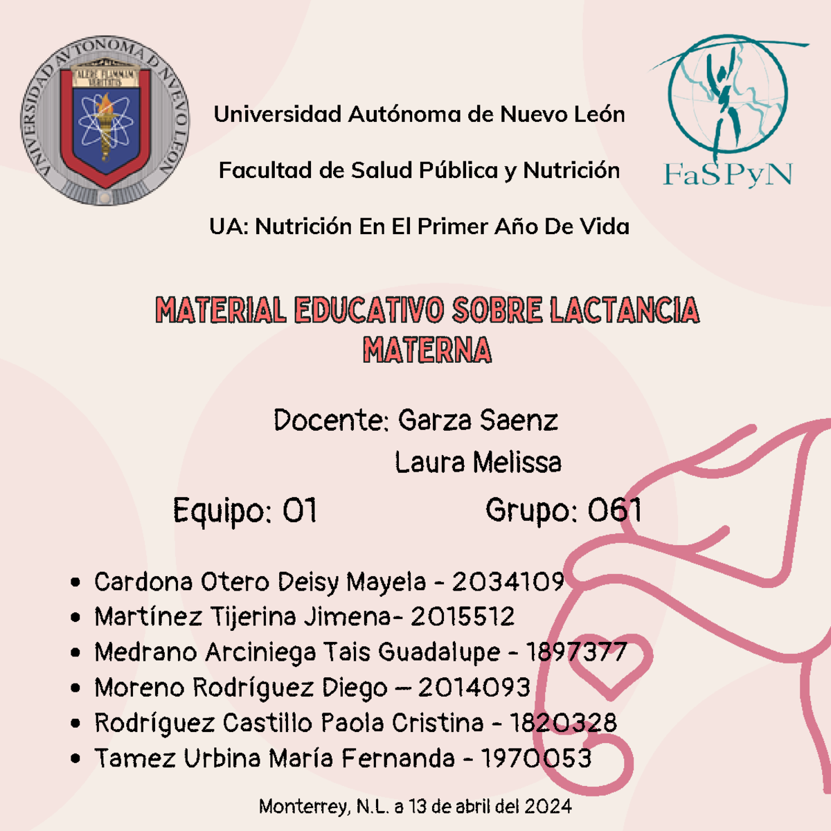 Material educativo-Lactancia materna-E1 - Universidad Autónoma de Nuevo ...