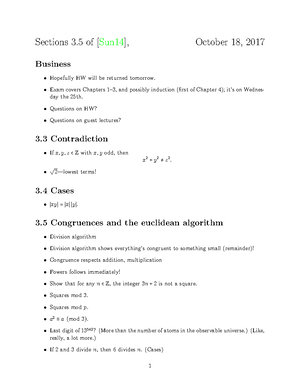 Math 300 Notes section 4 - Section 4 of [Sun14], October 30, 2017 ...