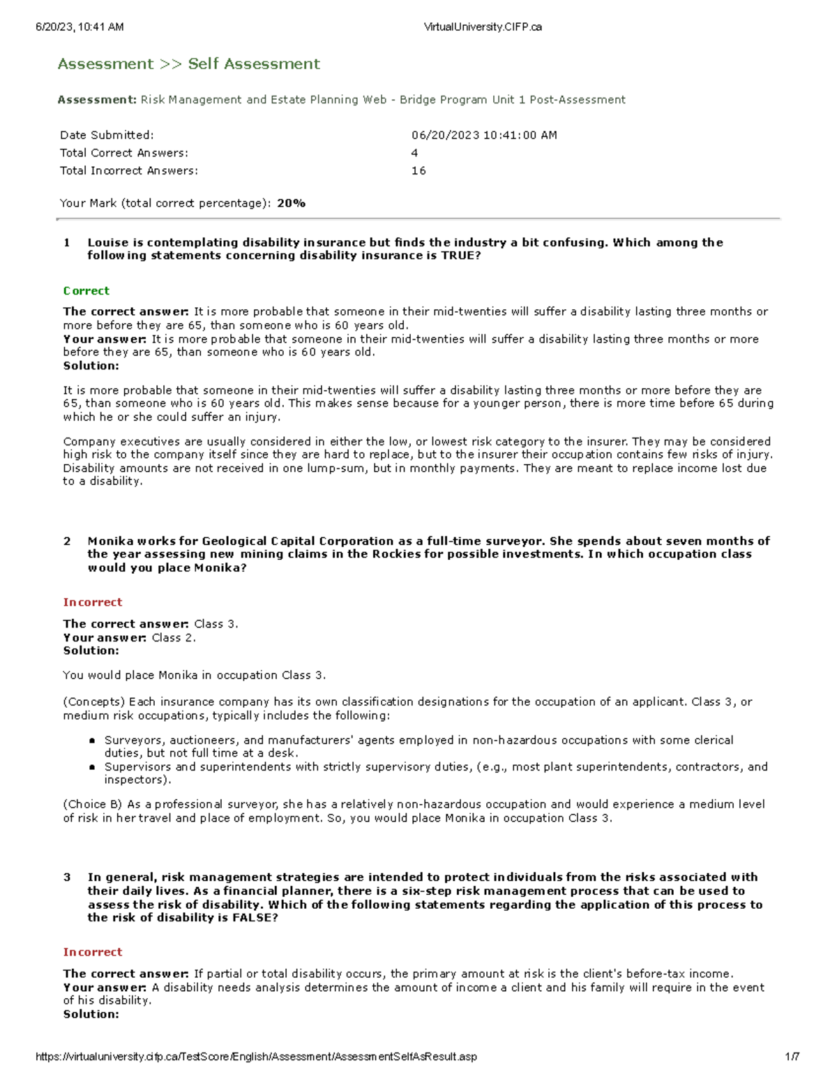 Virtual University - quiz - FIN001 - Algonquin College - Studocu
