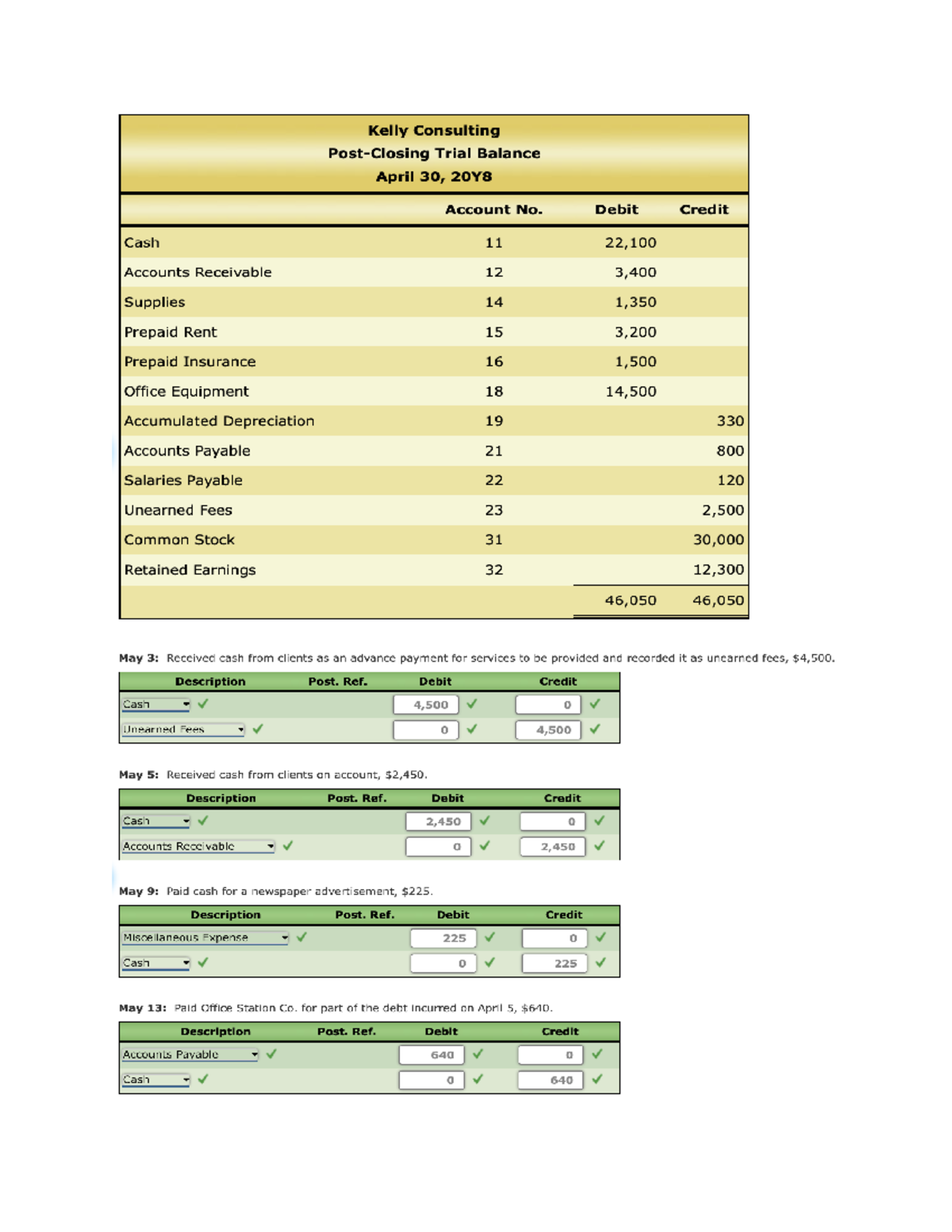 Comprehensive part 1 - ACC201 - Studocu