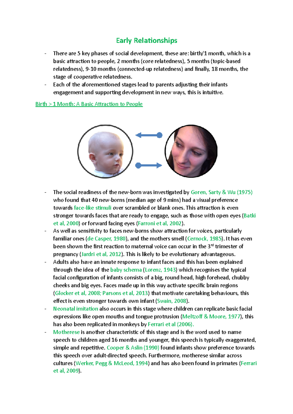 Early Relationships - iugiuuob - Early Relationships There are 5 key ...