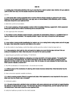 Medical surgical hesi - Study notes for med surg - 1. COPD, a. Lower to ...