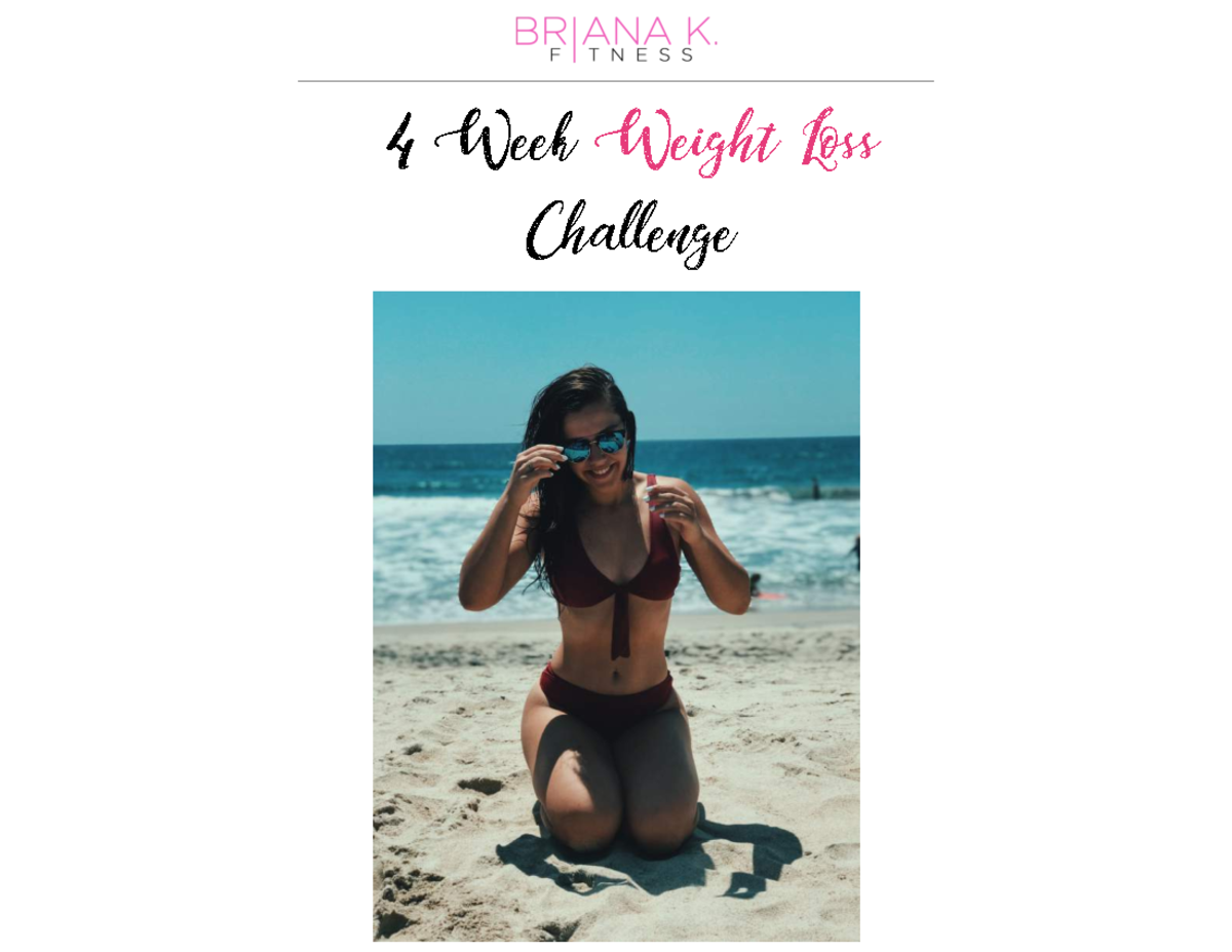 4 Week Weight Loss Guide 5 - 4 Week Weight Loss Challenge M y Transformation Story: Before we ...