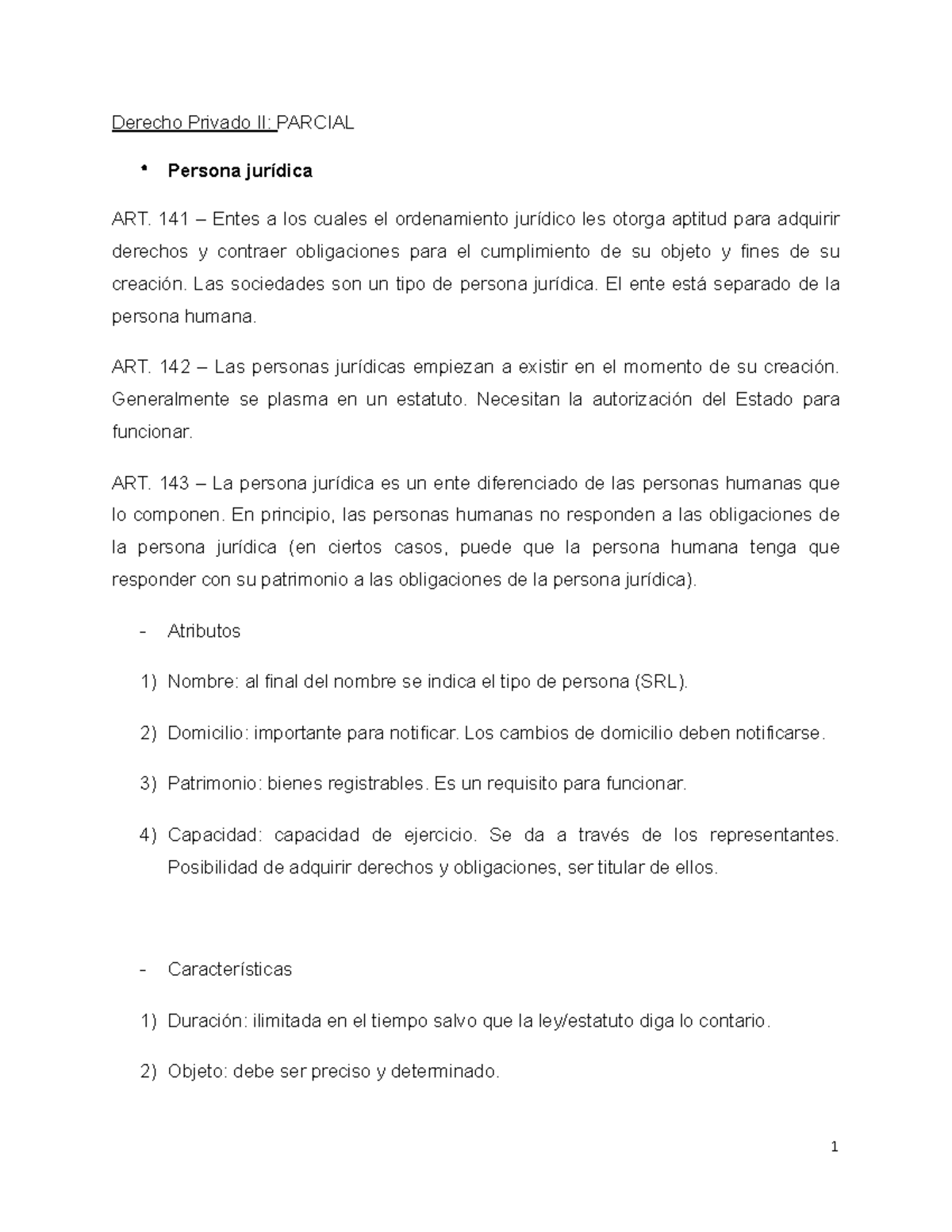 Resumen Derecho Privado - Warning: TT: undefined function: 32 Derecho Privado II: PARCIAL ...