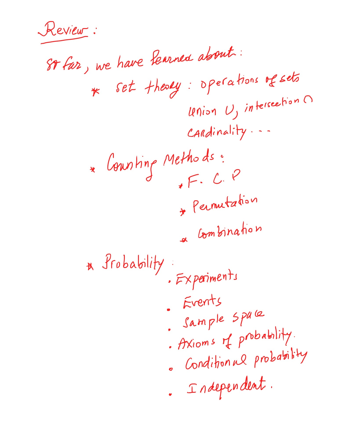 L7 Random Variable - MATH 2501 - Studocu