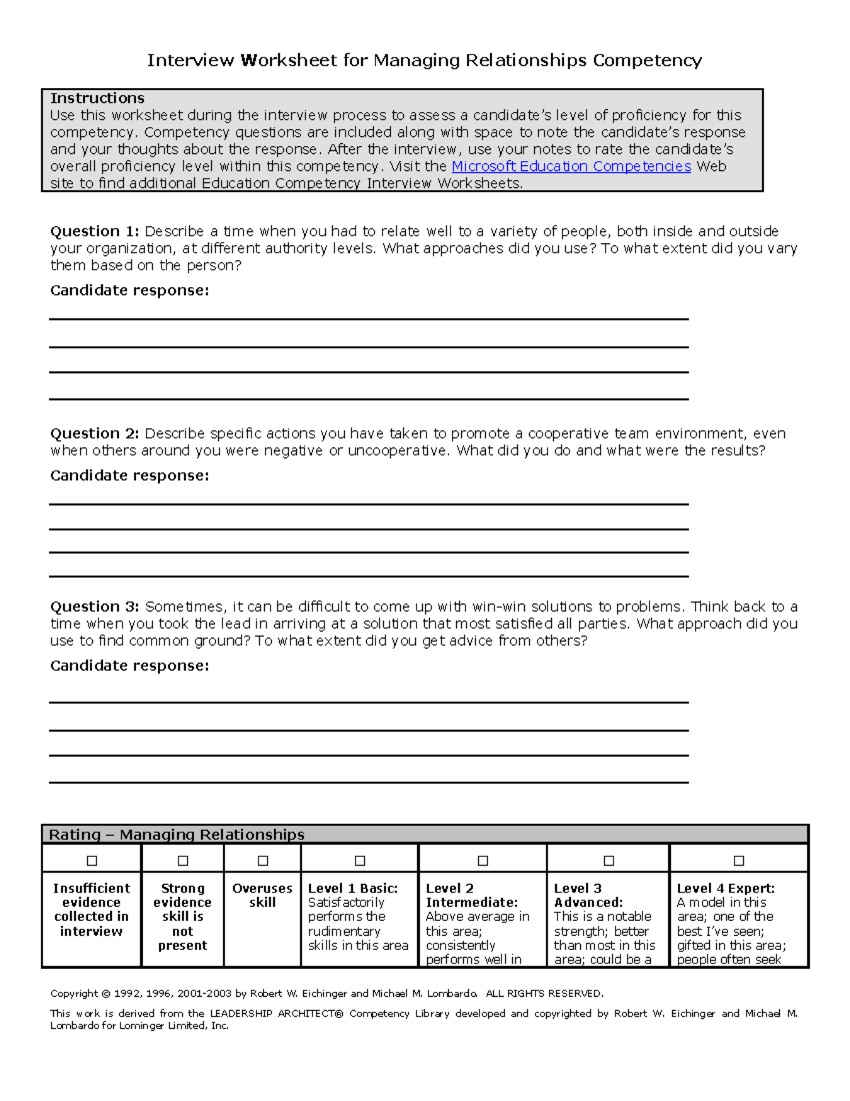 Managing Relationships - Interview Worksheet - BUS 272 - SFU - Studocu
