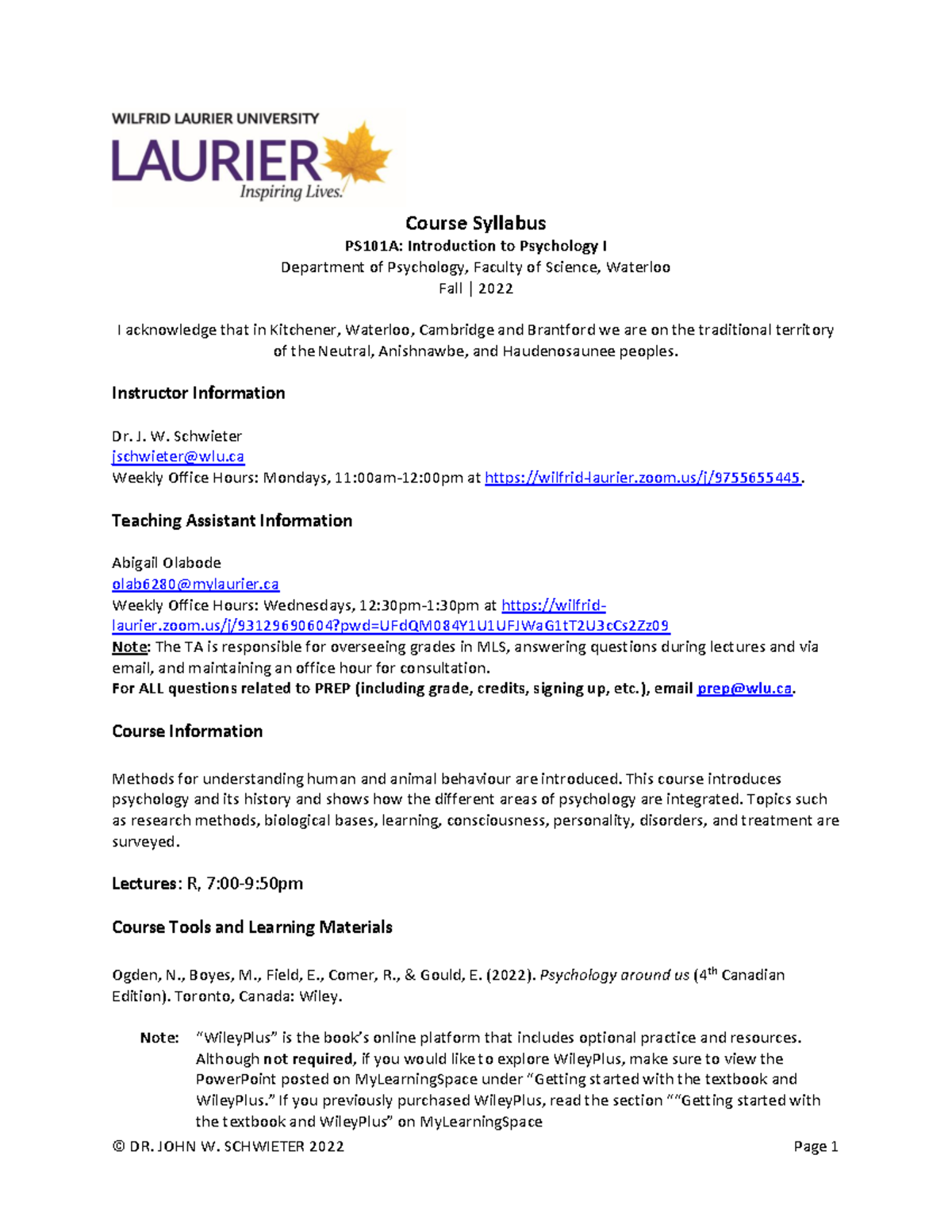 PS101 Syllabus 2022 - Course Syllabus PS101A: Introduction to ...