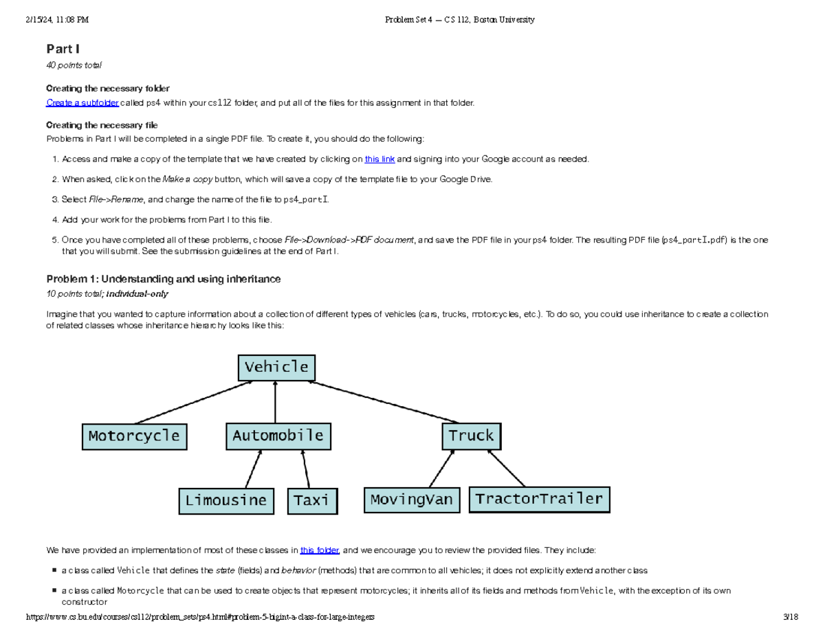 Problem Set 4 — CS 112, Boston University - Part I 40 points total Creating the necessary folder ...