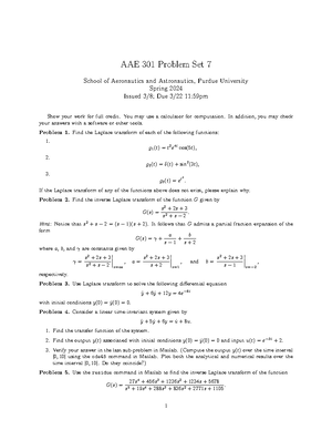 AAE 301 HW7 - hw 7 - AAE 301 HW 7 Assigned: October 14th, 2022, Due: 11 ...