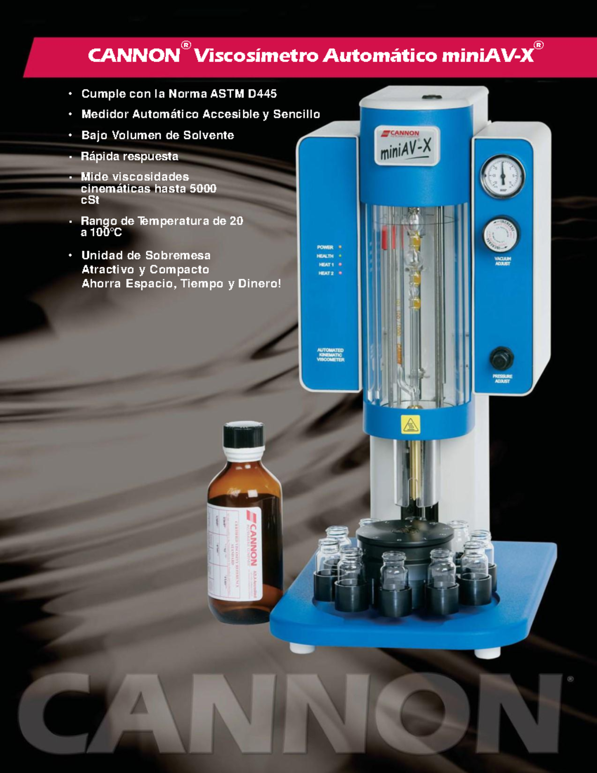 Cannon-Mini AV-X - Para analisis de aceite - CANNON ® Viscosímetro ...