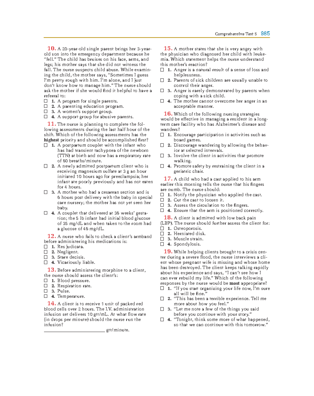 C0800ee81e629c1f7d191886 d9a932e4 - Comprehensive Test 5 10. A single ...