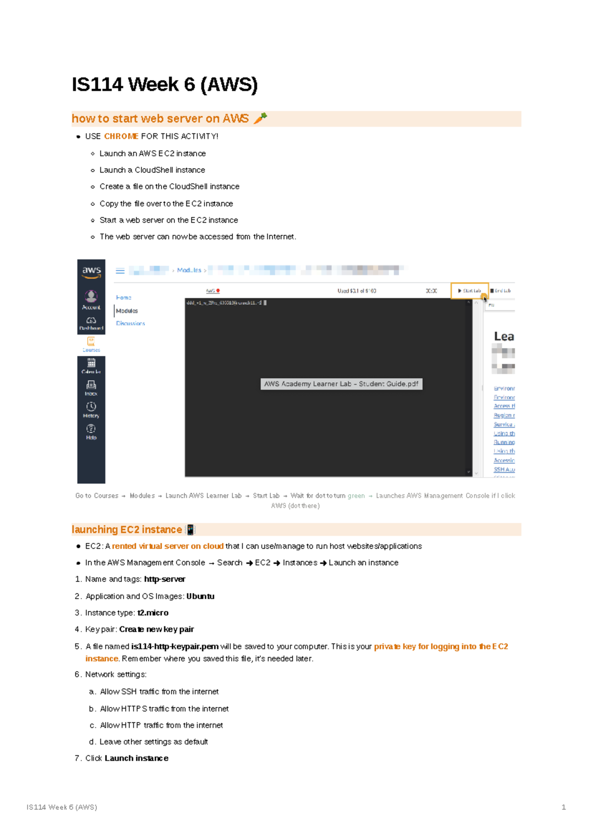 Week6 AWS - AWS Week 6 (Detailed explanation to make sense of what is ...