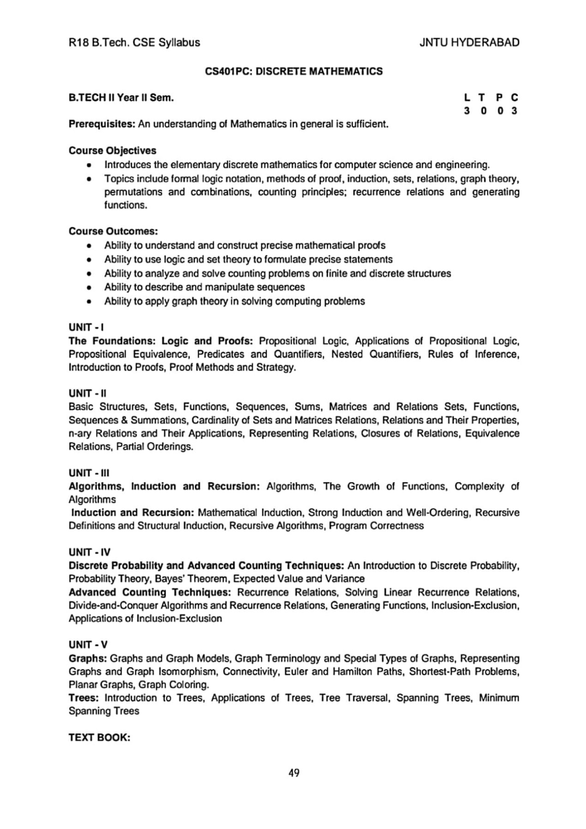 DM@UNIT-1# Notes - Discrete mathematics - R18 B. CSE Syllabus JNTU ...