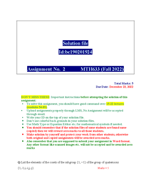 MTH631 Ahmad-midterm - midterm past papers - real analysis-II - Studocu