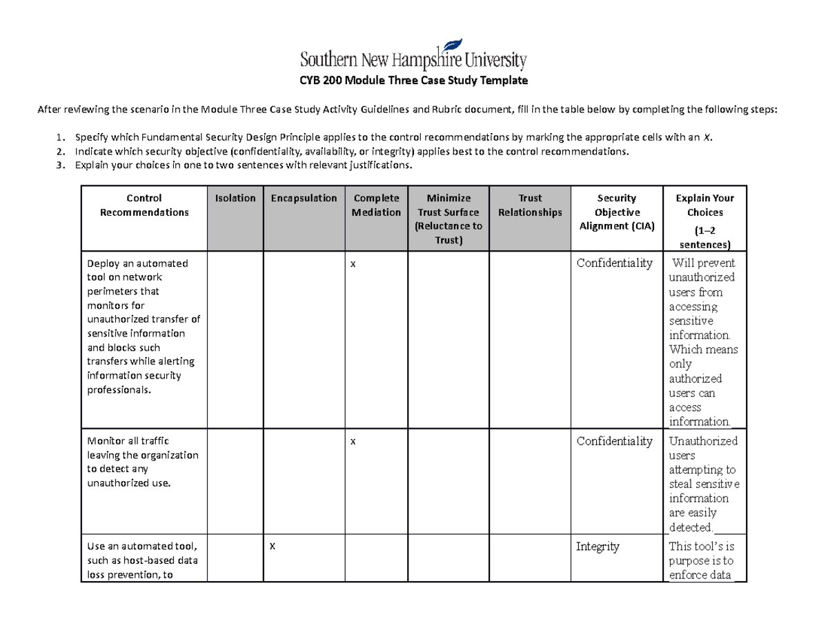 CYB 200 3-3 - assignment - CYB 200 Module Three Case Study Template ...