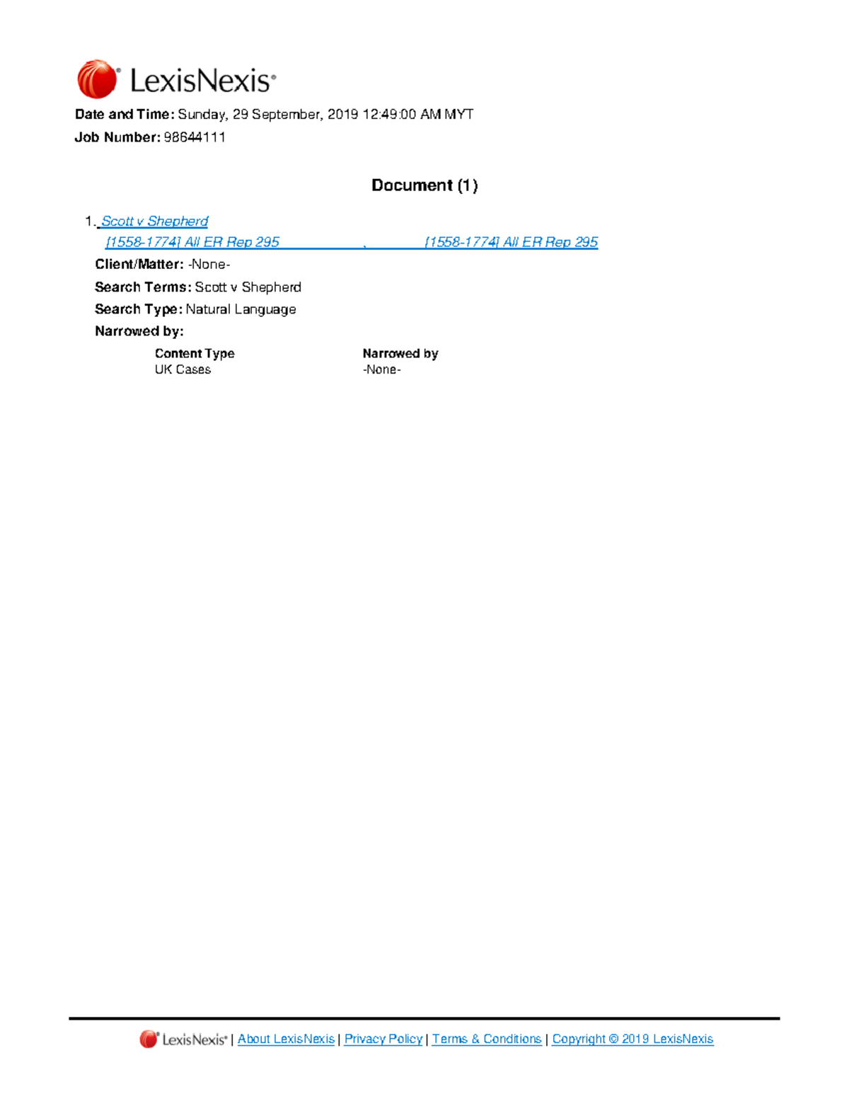 Scott v Shepherd - | About LexisNexis | Privacy Policy | Terms ...