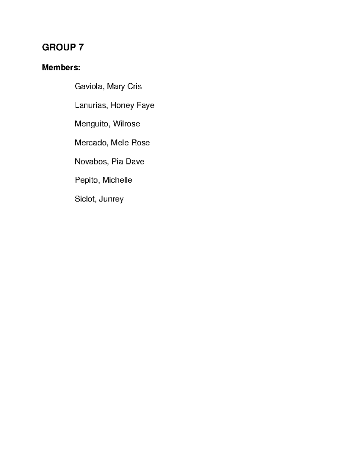 Group 7 Analysis Paper - Assignments to test the learning of the ...