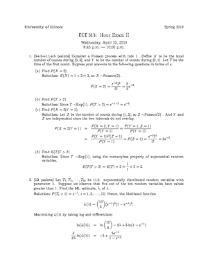ECE 313 Final Exam Solutions - University of Illinois Spring 2019 ECE ...