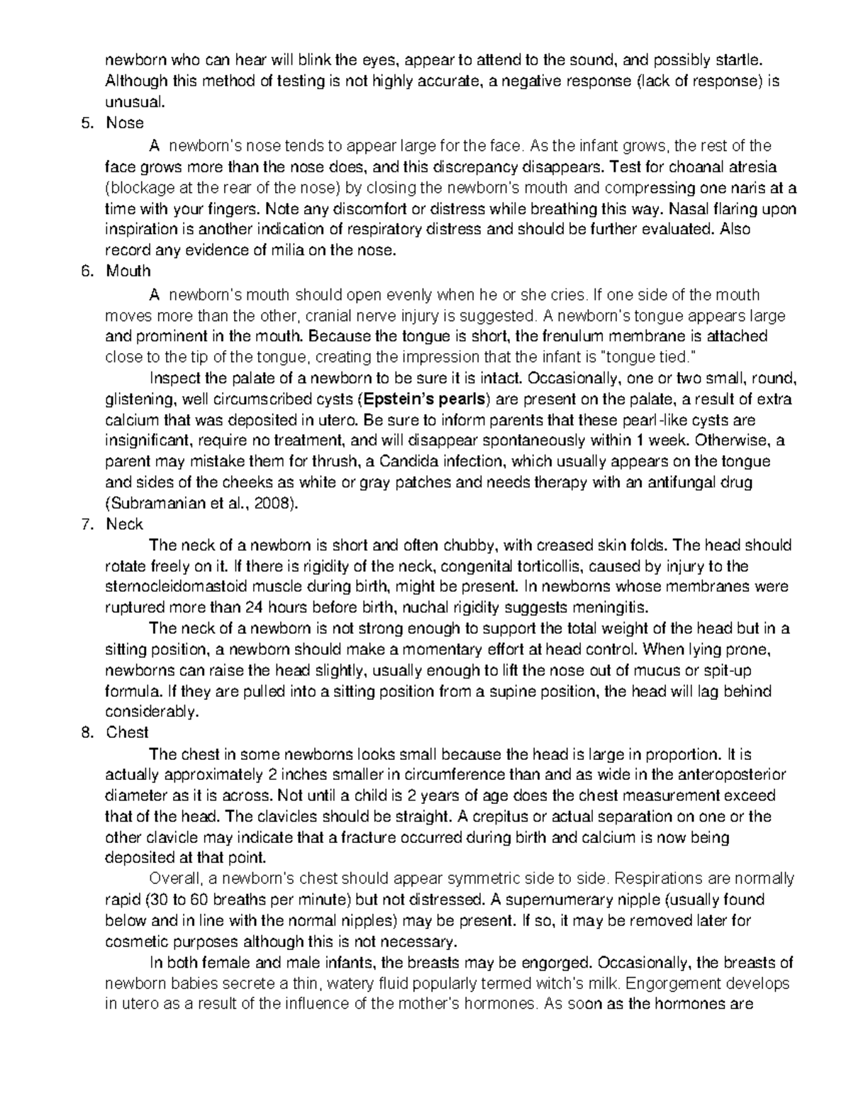 Epstein’s pearls - newborn who can hear will blink the eyes, appear to ...