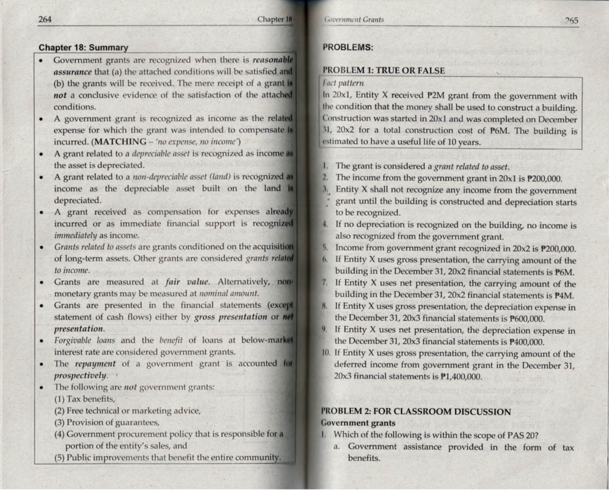 Chapter-18 - ia1b - 264 Chapter 18 Government Grants 265 Chapter 18 ...