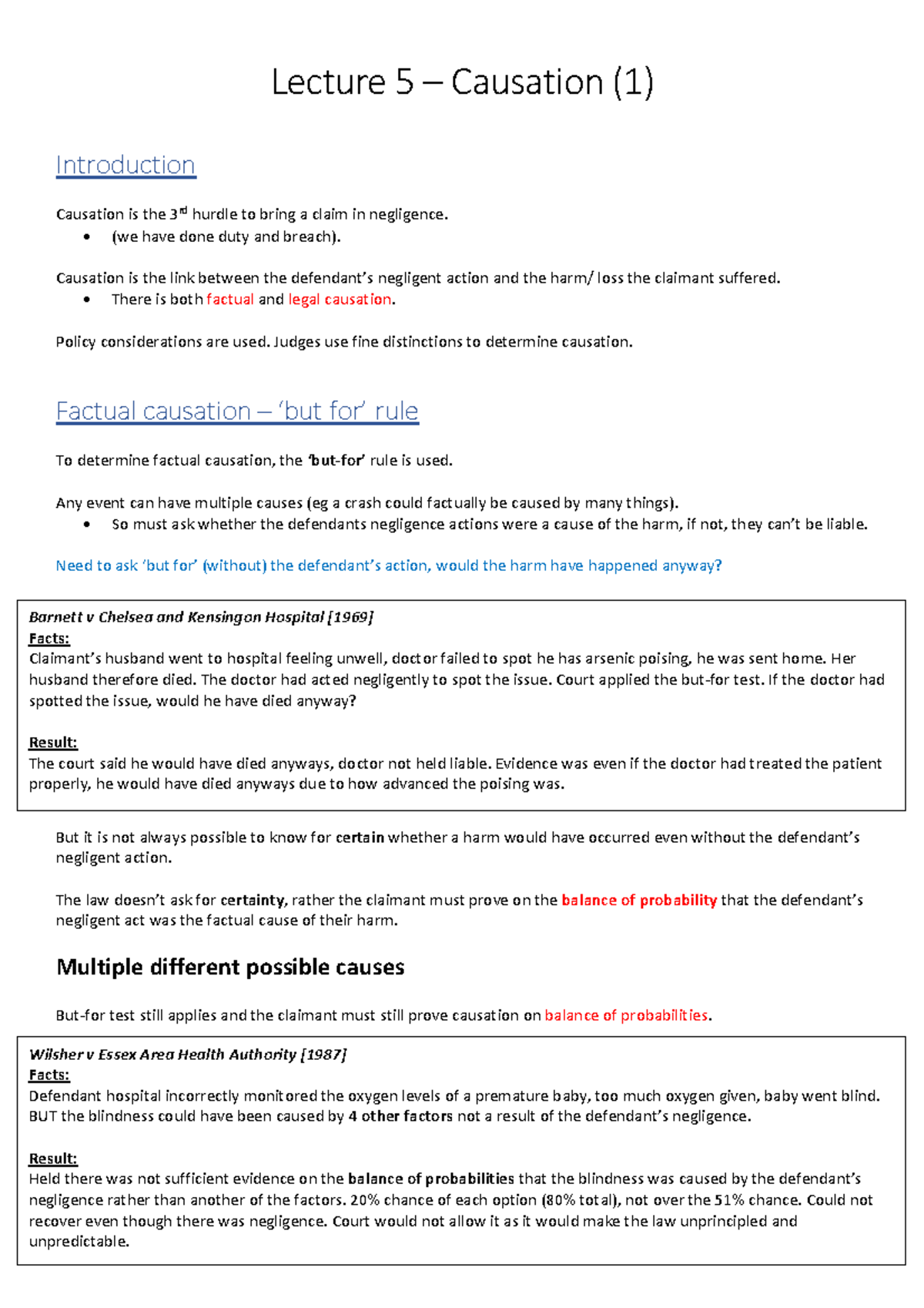 Causation Part 1 Lecture 5 Notes Lecture 5 Causation 1 Introduction Causation Is The 3 Rd